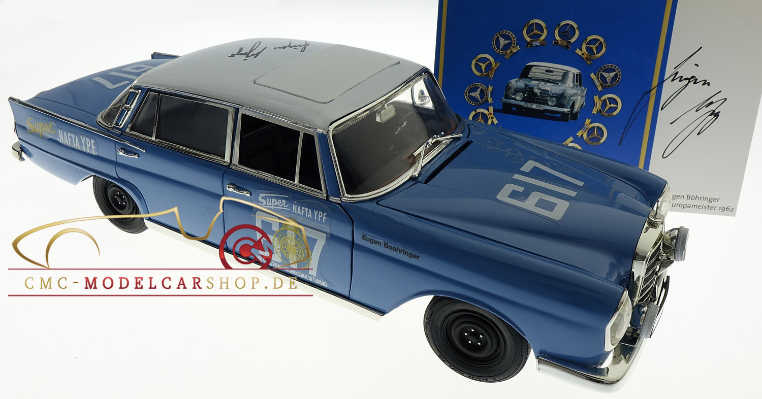 Mercedes-Benz 300 SE, signed by Eugen Böhringer 1:18, cmc-modelcarshop.de